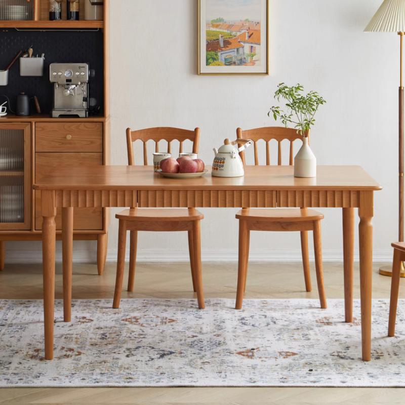 Solid Wood Combination Dining Table - Buy Solid Wood Combination Dining ...