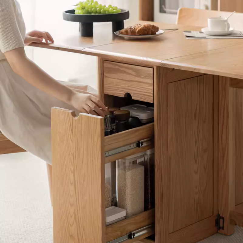 Solid Wood Retractable Dining Table - Buy Solid Wood Retractable Dining ...