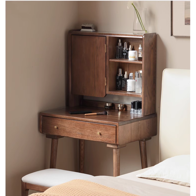 Solid Wood Makeup Mirror Integrated Dressing Table - Buy Solid wood ...